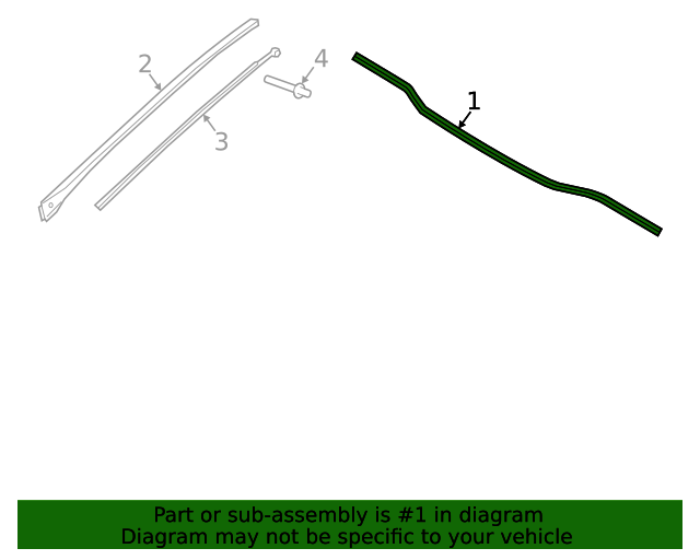 2021 Kia Sorento Upper Molding 86121-P2000 | TascaParts.com