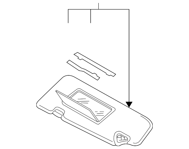 2007-2008 Nissan 350Z Sun-Visor 96401-EV01A | Nissan Parts Central
