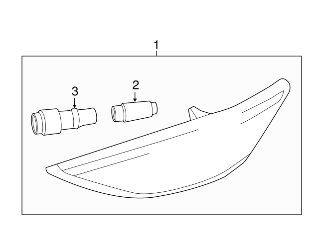 991-631-158-03 - Side Marker Light 2012-2016 Porsche | AutoNationParts.com