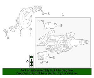 8W0-498-502-A - Steering Column Mount Kit 2019-2024 Audi | Audi OEM Parts