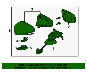 2018-2019 Lexus RC F Mirror Assembly 87910-24430-F0 | OEM Parts Online