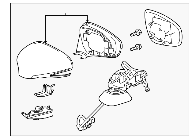 2018-2019 Lexus RC F Mirror Assembly 87910-24430-F0 | OEM Parts Online
