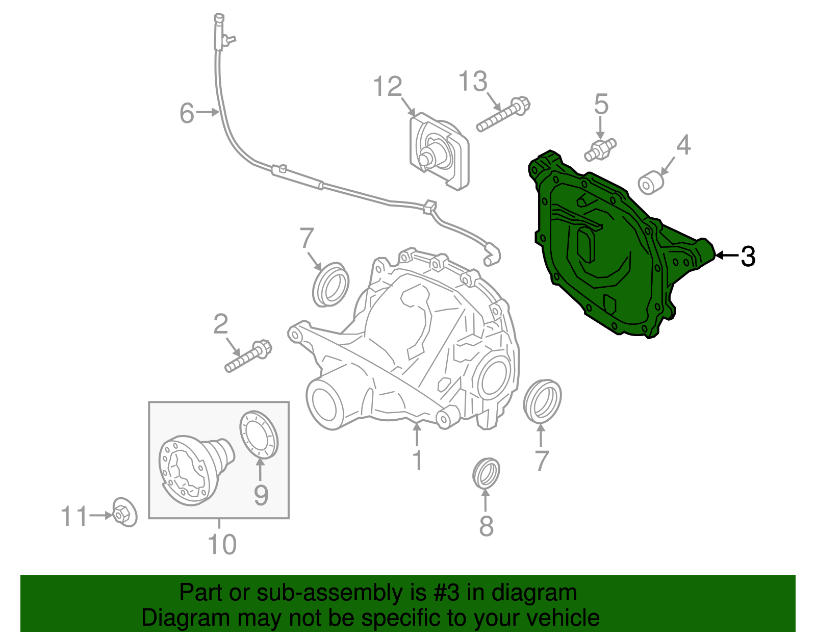 Genuine OEM Ford Part - Cover GR3Z-4033-A | Genuine OEM Ford Parts ...