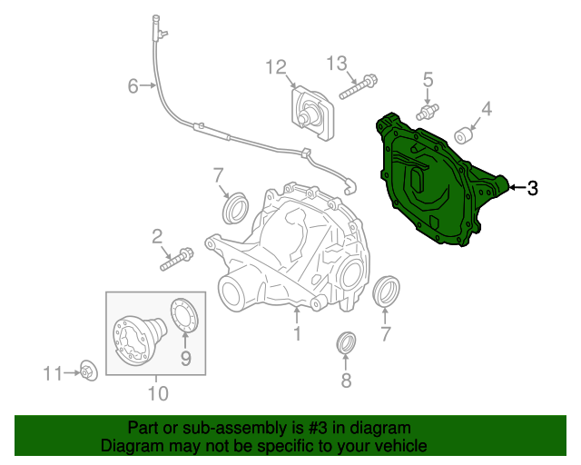 2015-2019 Ford Mustang Differential Cover FR3Z-4033-B | TascaParts.com