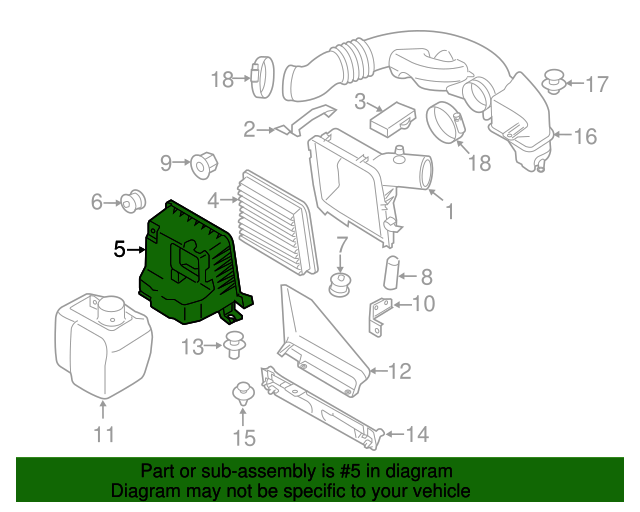 2011-2013 Subaru Forester Air Filter Housing 46052AJ020 | AutoNation Parts