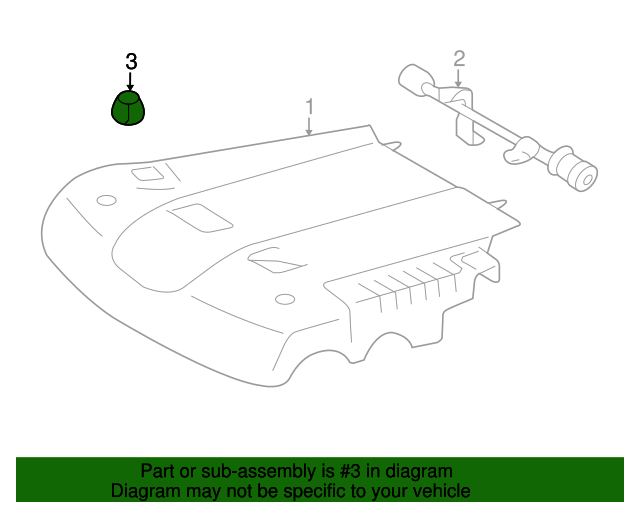 90176-06023 - Engine Cover Nut - 2007-2009 Toyota FJ Cruiser | OEM ...