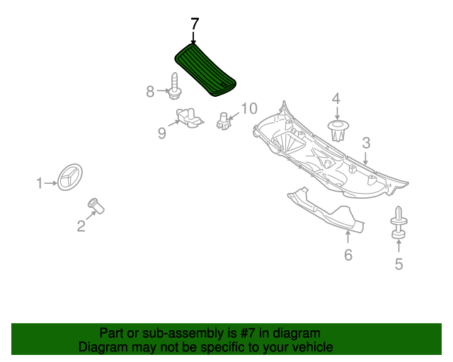 2007-2012 Mercedes-Benz Vent Grille 221-880-02-05-9650 ...