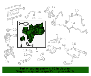 276-090-40-80 - Turbocharger 2015-2020 Mercedes-Benz | Mercedes-Benz ...