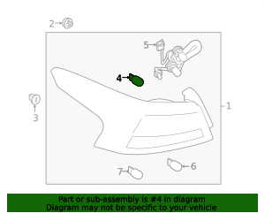 Genuine OEM Nissan 1999-2023 Nissan Tail Lamp Bulb 26261-89947 | Pro ...