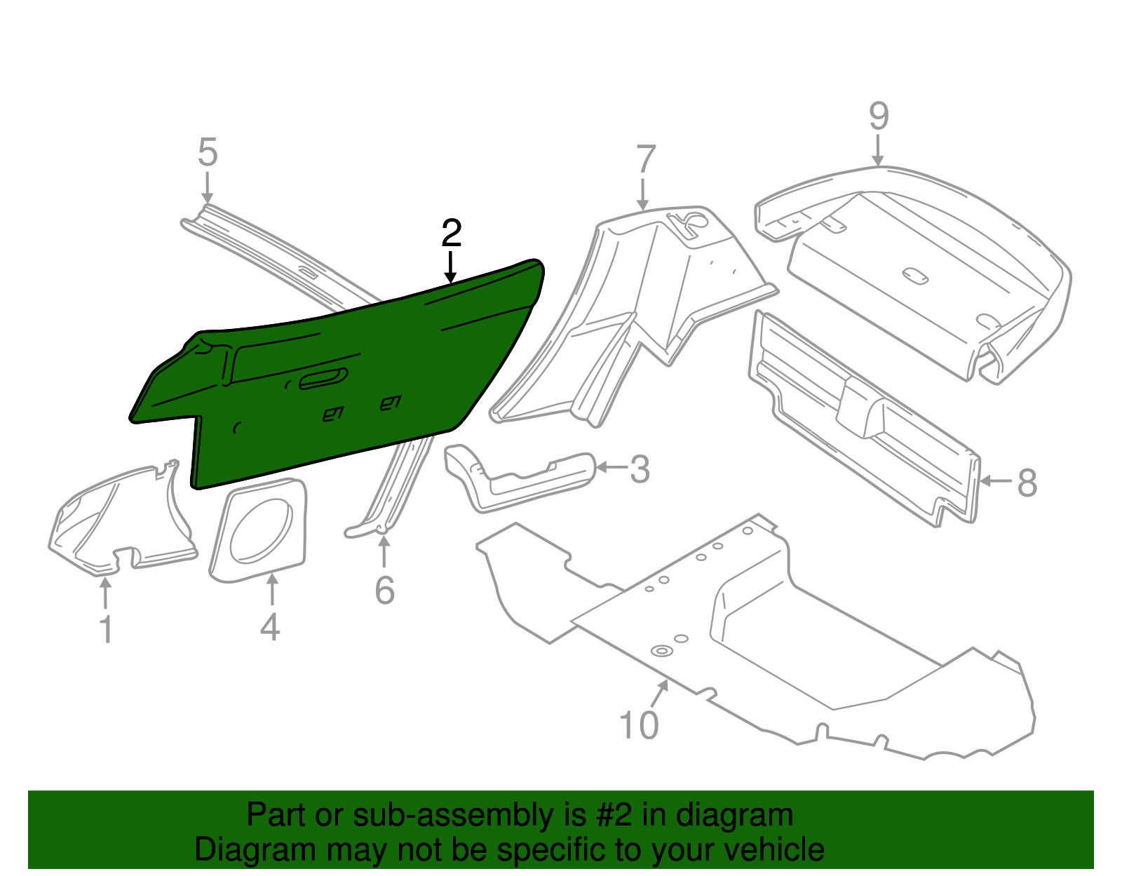 NA02-68-450C-00 - Door Trim Panel 1990-1994 Mazda Miata | AutoNation Parts