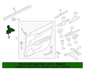 83508-TBG-A00 - Bracket Pull Pocket - 2018-2020 Honda Civic | Honda ...