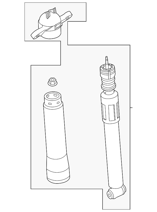 2020-2023 Ford Escape Shock Absorber Assembly LX6Z-18125-BL | Village Ford