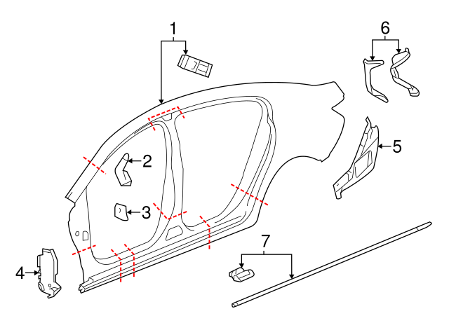 20812541 - OEM GM Tail Lamp Panel | GMPartsCenter.net | GM Parts Center