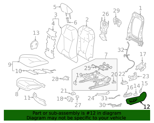 71812-0R140-C0 - Cushion Shield - 2019-2024 Toyota | OEM Parts To You