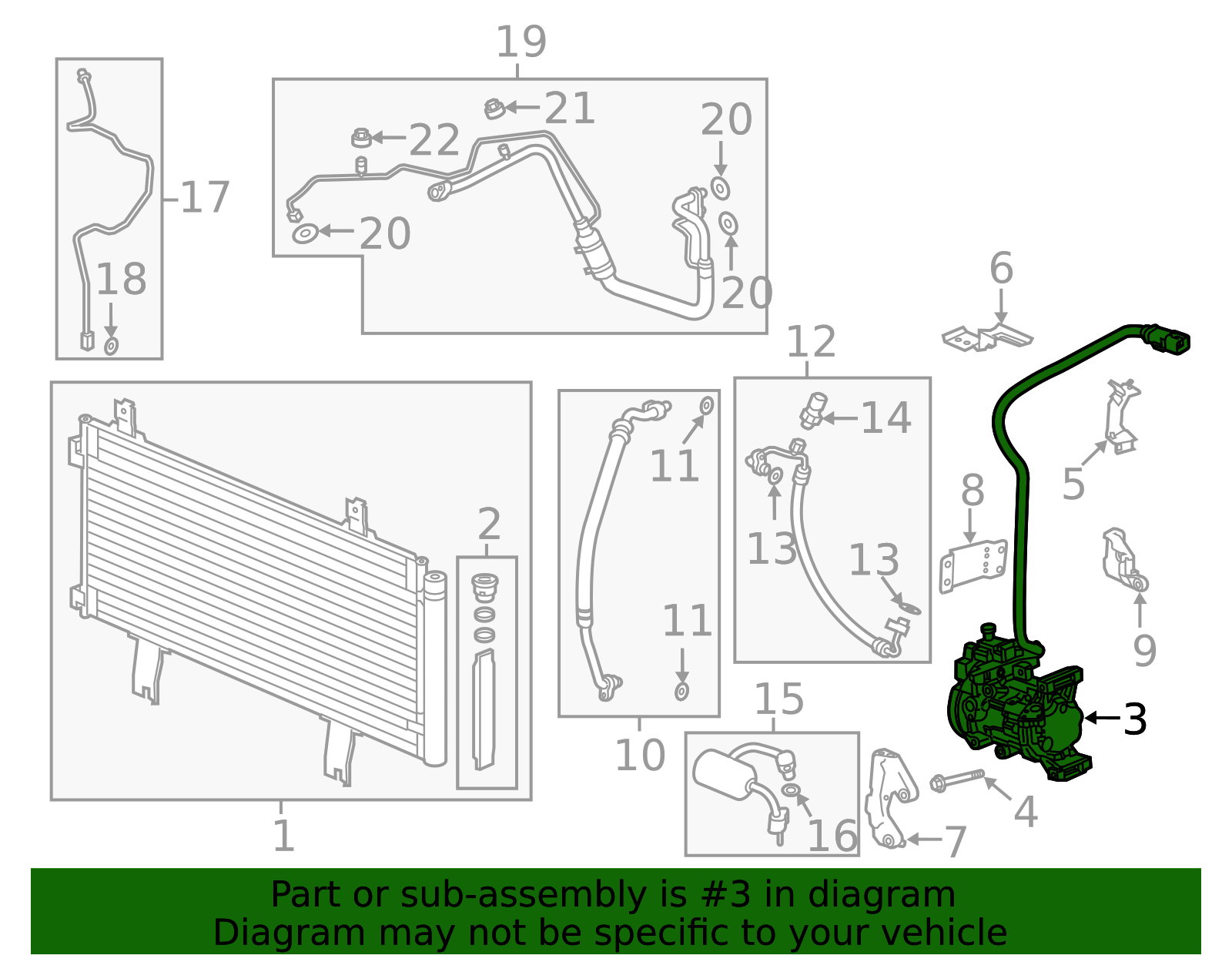 2018-2022 Honda Accord 2018-2022 Honda Accord - Compressor Assembly ...