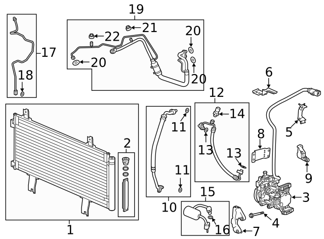 80331-TWA-A01 - Exchanger Assembly, Heat (Inner) - 2018-2020 Honda ...