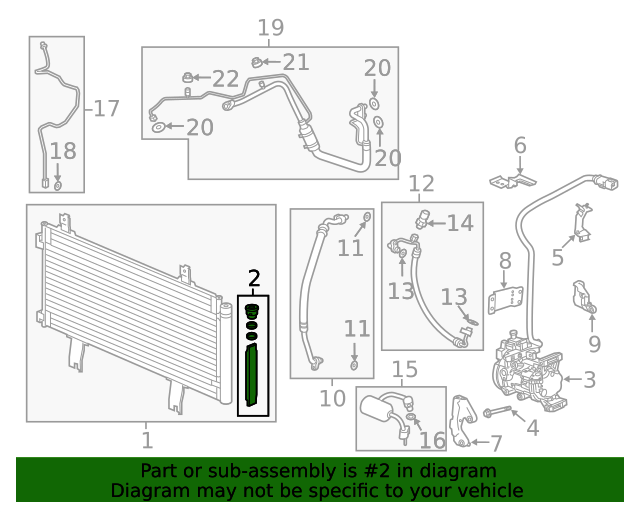 80101-TWA-A01 - Drier Dessicant Bag 2018-2022 Honda | Honda Parts Online