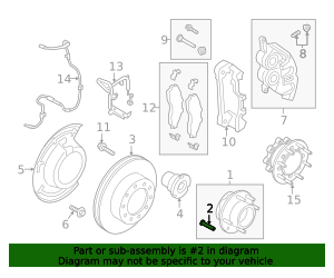 2018-2022 Ford F-250 Super Duty Wheel Stud 5C3Z-1107-BA | OEM Parts Quick