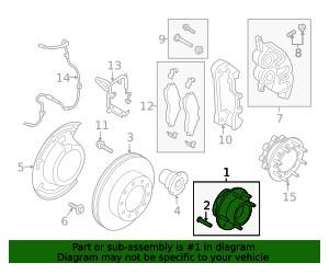 LC3Z-1104-E - Wheel Bearing And Hub Assembly 2020-2022 Ford | Ford ...
