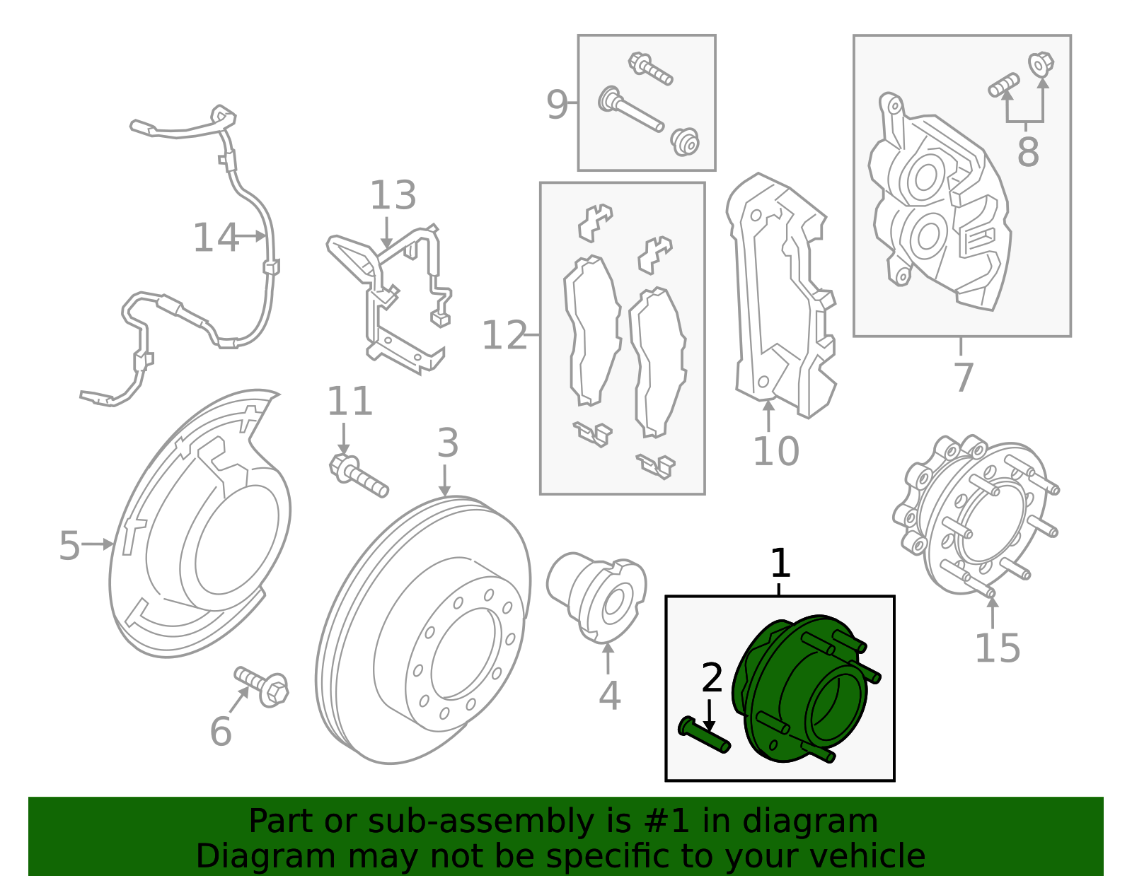 Genuine OEM Ford Part - Motorcraft™ Hub & Bearing HUB-344 | Genuine OEM ...