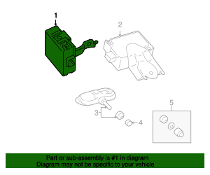 2010-2020 Toyota Tire Pressure Monitoring System (TPMS) Control Module ...