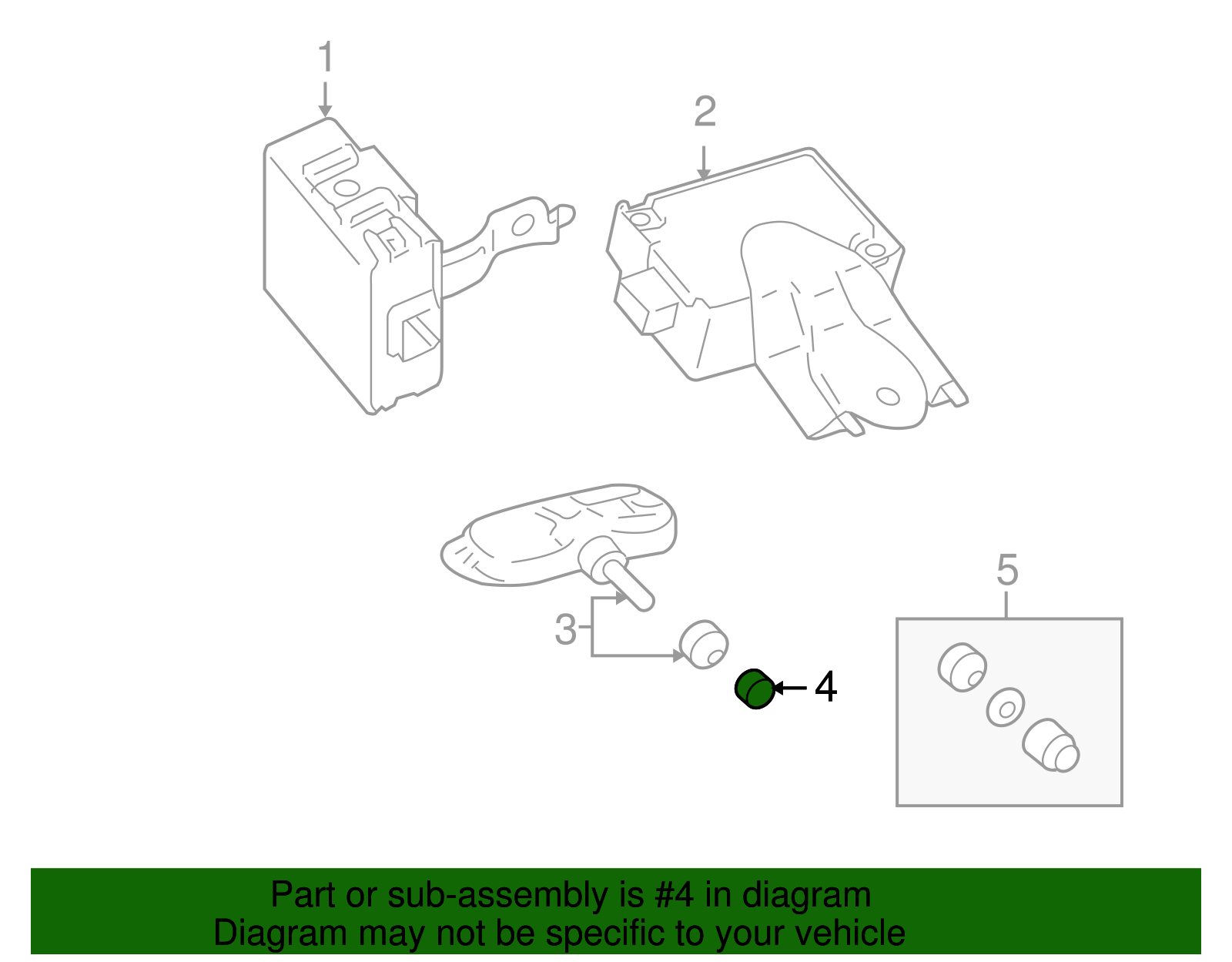 90942-05039 - Tire Pressure Monitoring System (TPMS) Valve Stem Cap ...