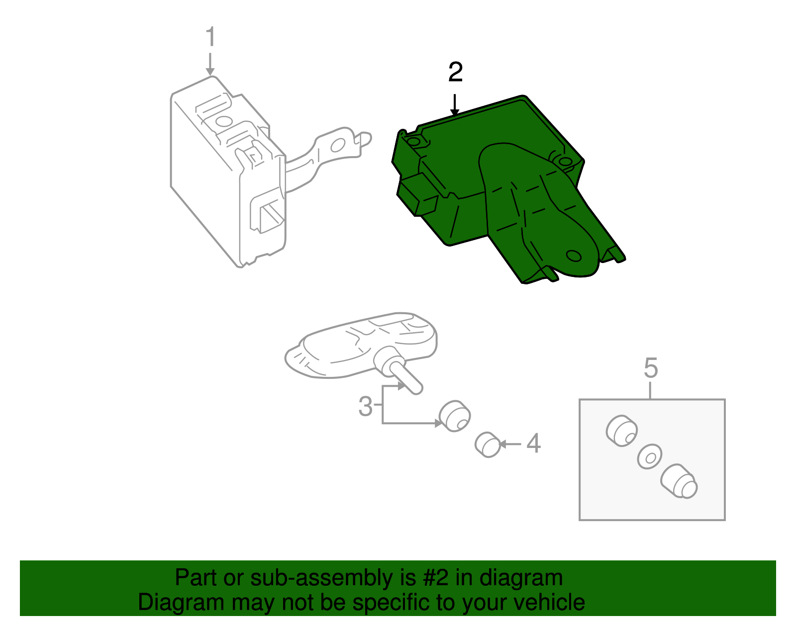 2010-2019 Toyota Tire Pressure Monitoring System (TPMS) Receiver 89760 ...