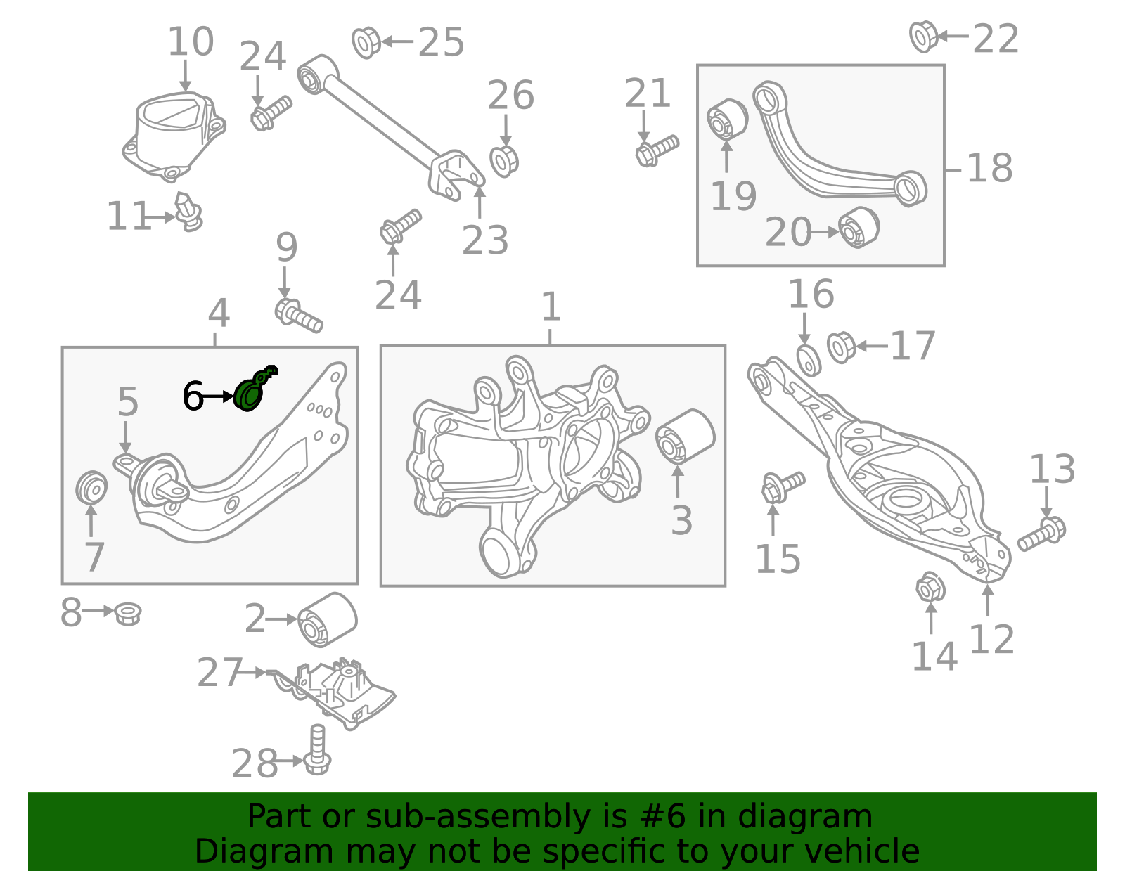 GBFN-28-65X - Trailing Arm Damper 2018-2021 Mazda 6 | Florida Mazda Parts