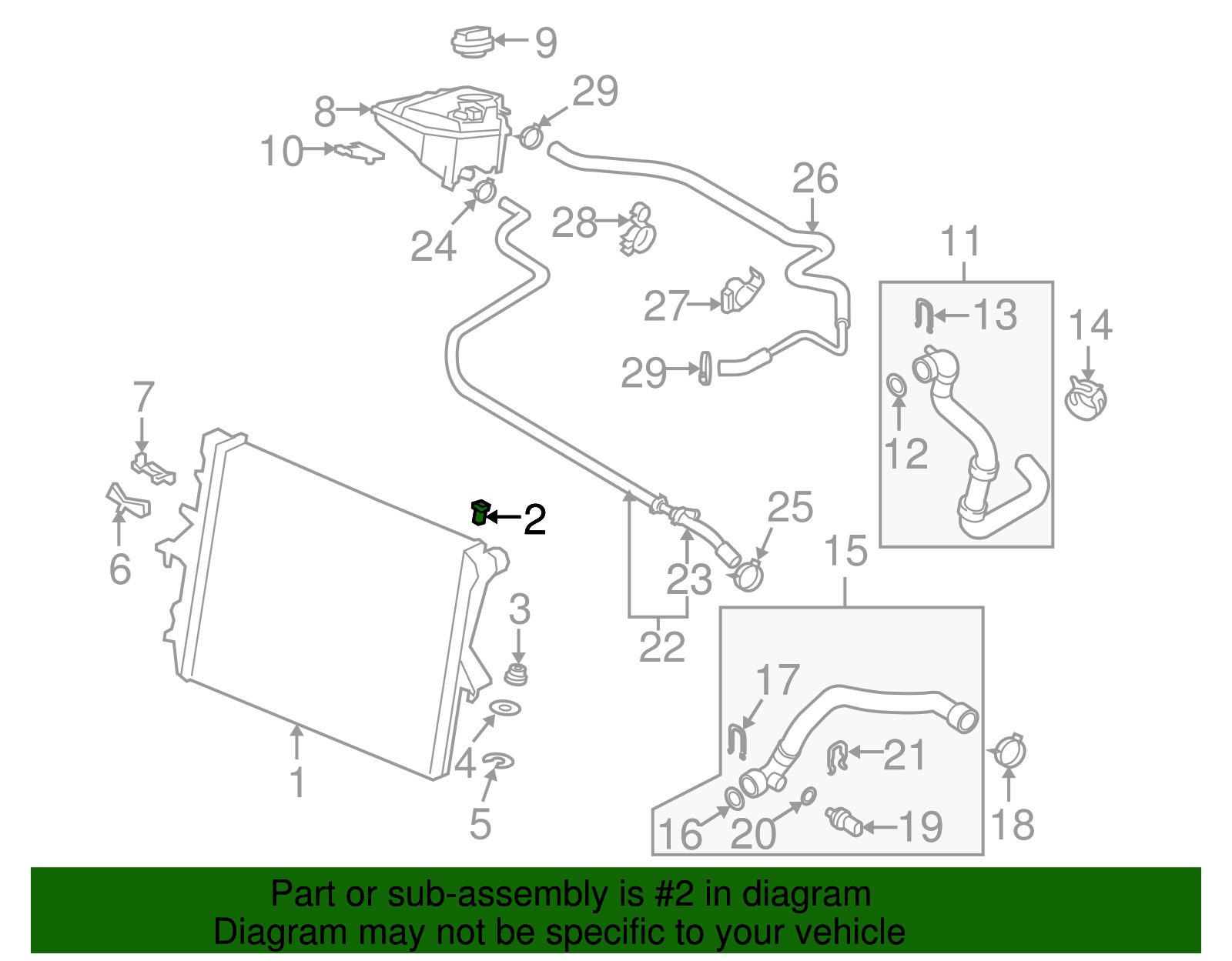 2007-2015 Audi Q7 Radiator Upper Insulator 7L0-121-276-A | OEM Parts Online