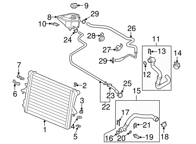 2007-2015 Audi Q7 Radiator Upper Insulator 7L0-121-276-A | OEM Parts Online