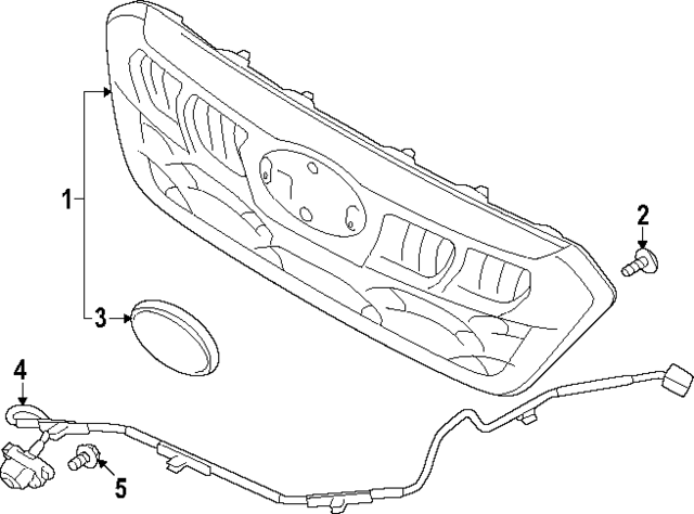2024 Subaru Outback Grille 91121AN29A | Subaru Parts Store