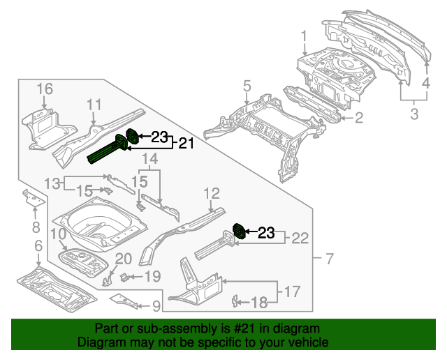 Genuine BMW 41-11-7-125-174 | Rail Extension | FREE Shipping on Most ...