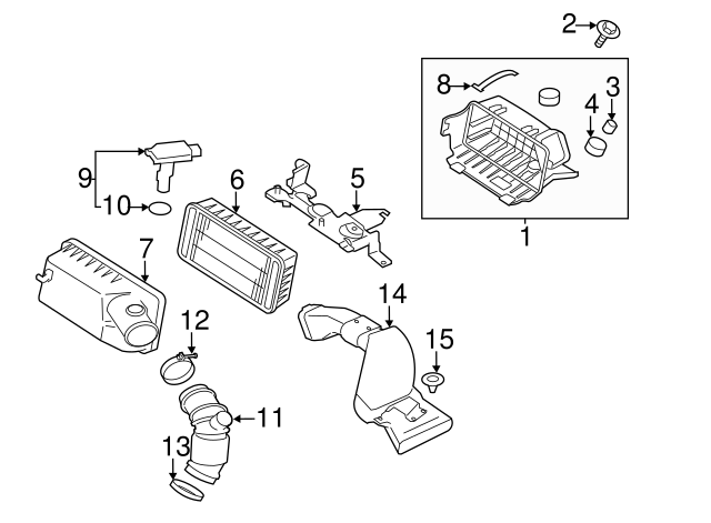 2012-2024 Mitsubishi Air Filter MR968274 | MitsubishiParts.com