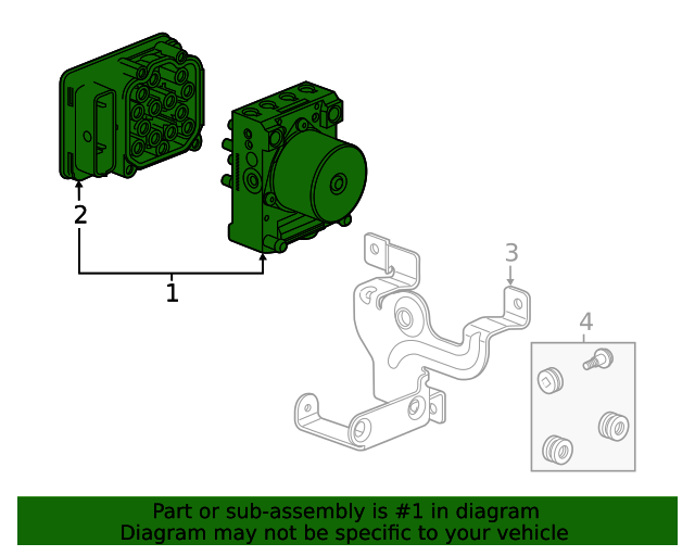 Electronic Brake Control Module with Brake Pressure Modulator Valve ...