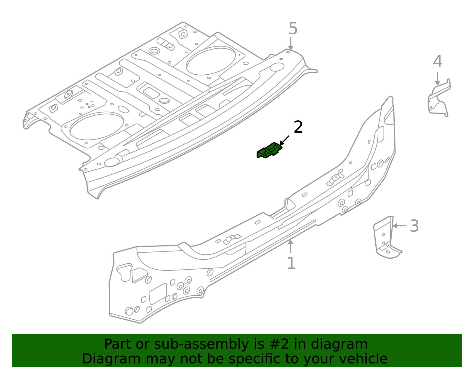 2025 Nissan Sentra Rear Body Panel Upper Retainer H5240-6LTMA | Team ...