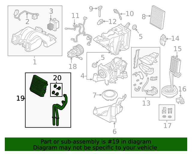 64-11-6-844-853 - Heater Core - 2019-2024 BMW | BMW Parts Exchange