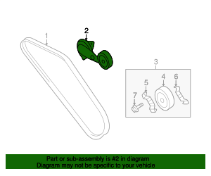 2001-2010 Kia Serpentine Tensioner 25281-37120 | OEM Parts Online