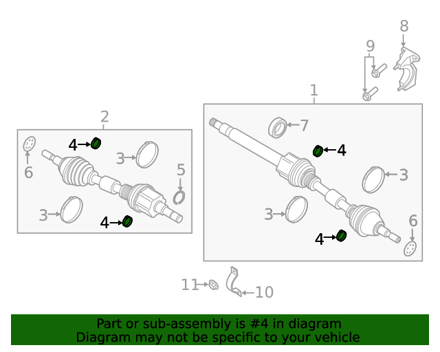 2019-2020 Ford Edge Axle Assembly Clamp F2GZ-3B478-B | TascaParts.com