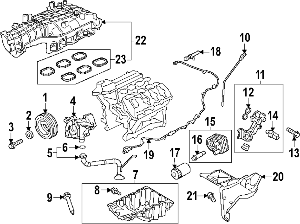 2024-2025 Ford F-150 Engine Oil Filter Adapter RL3Z-6881-A | Ford OEM ...