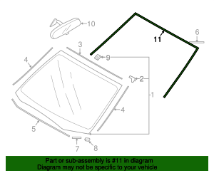 65058FL01A - Reveal Molding 2017-2024 Subaru | Subaru Direct Wholesale