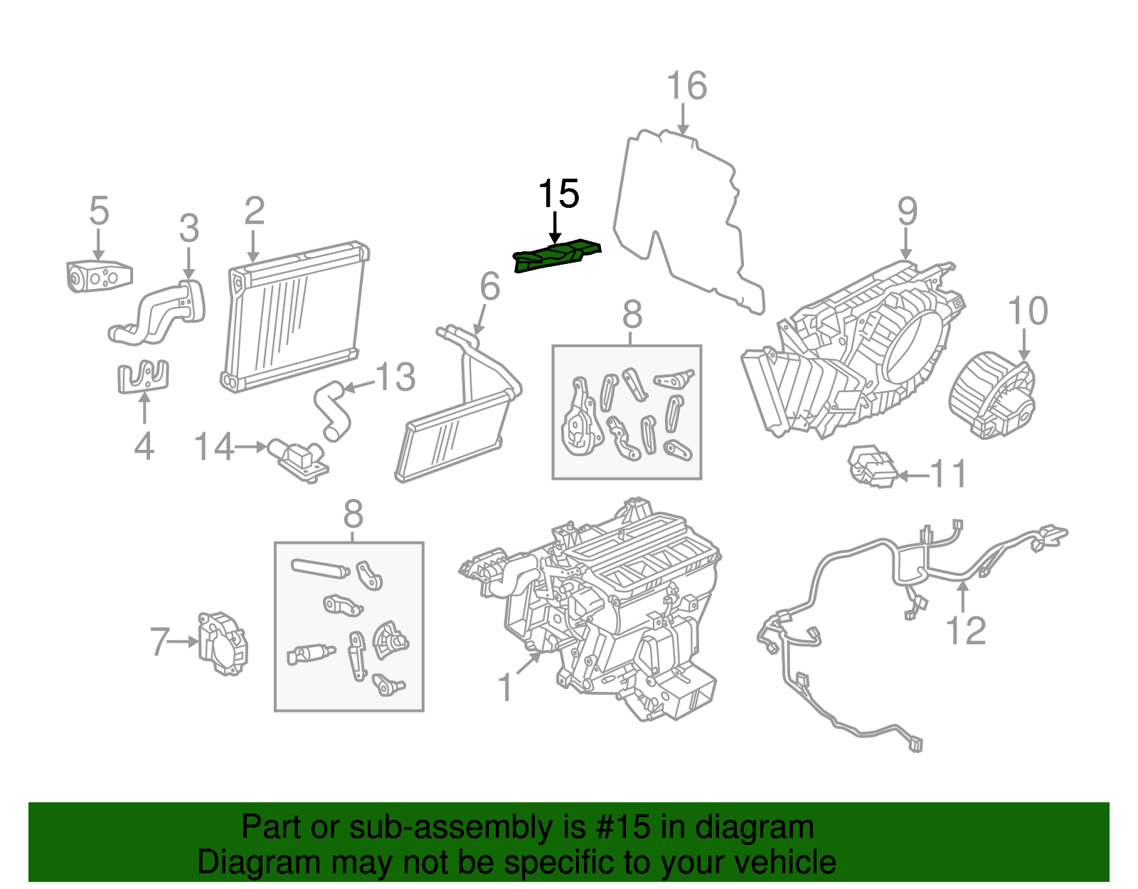 92269126 - Passenger Side Heater, Air Conditioning Evaporator, and ...