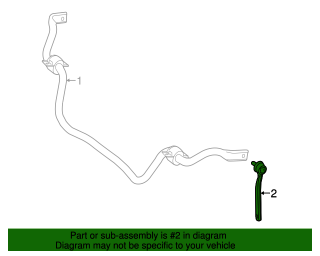 2313201089 - Stabilizer Link 2013-2020 Mercedes-Benz | AutoNationParts.com