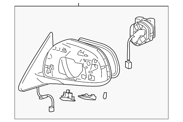 87910-0E072 - Mirror Assembly - 2010-2013 Toyota Highlander | OEM Parts ...