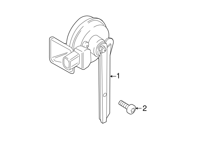 61-33-7-353-191 - High Note Horn 2013-2019 BMW | BMW OEM Parts