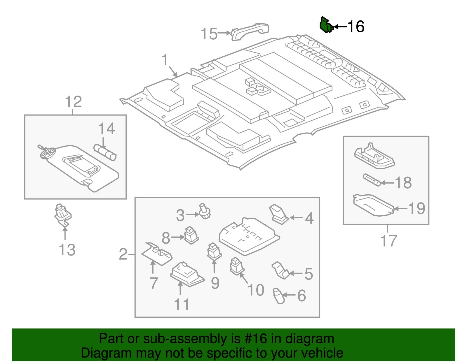 2016-2023 Toyota Tacoma 2016-2023 Toyota Tacoma - Coat Hook 74631-0C050 ...