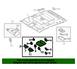2016-2018 Toyota Tacoma Overhead Console 63650-04070-C0 | Toyota Parts ...