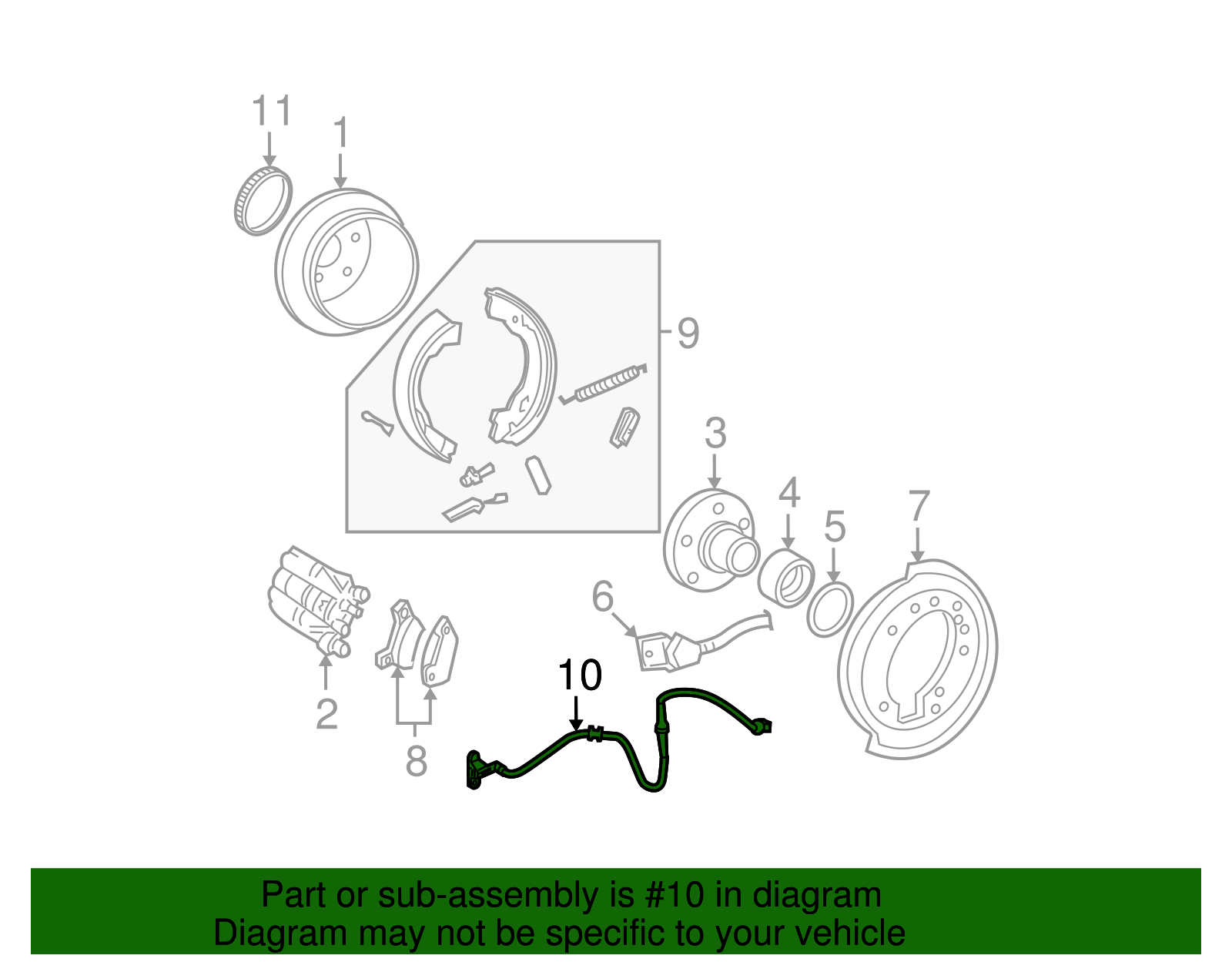 2006-2010 Ford Rear Speed Sensor 8L2Z-2C190-B | Ford OEM Parts Outlet
