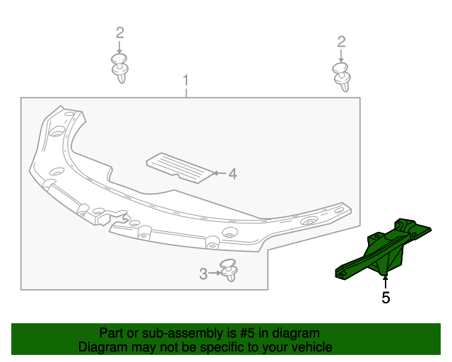 2010-2016 Cadillac SRX Side Shield - Passenger Side (RH) 15909452 ...