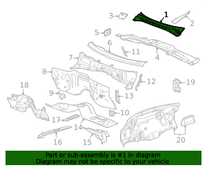 2021-2024 GM Air Inlet Grille Panel 84830107 GM | GMPartsDirect.com