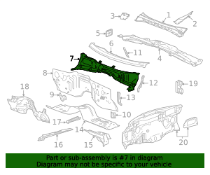 84561255 - Plenum Lower Panel 2021-2024 GM | AutoNationParts.com